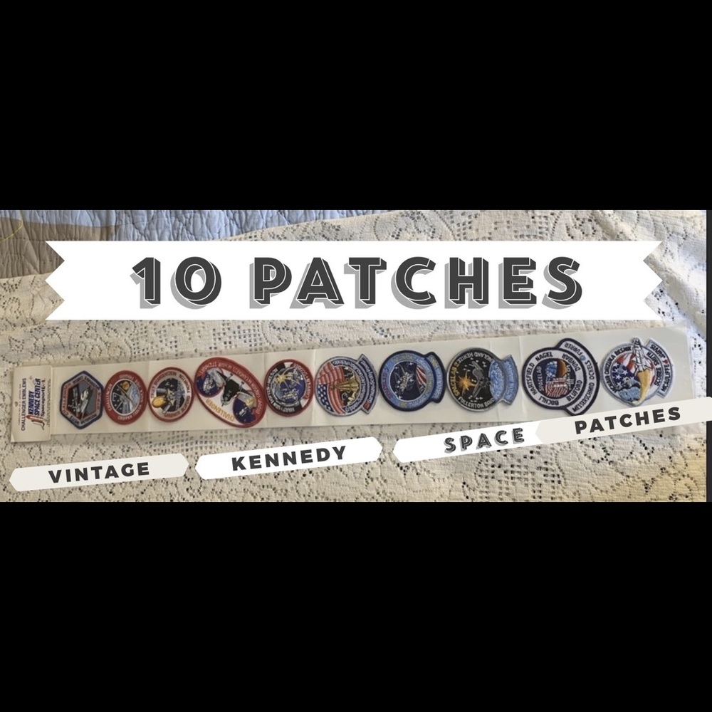10 Vintage Nasa Patches - Gem